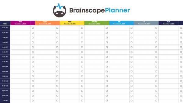 Free study planner and class schedule sheets | Brainscape Academy